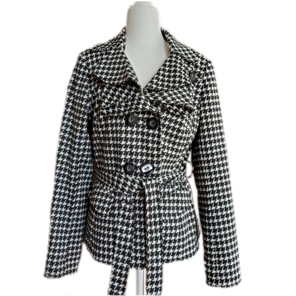 et vous | Jackets & Coats | Et Vous Houndstooth Jacket | Poshmark